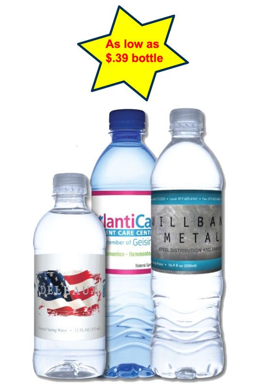 Custom Label Water Bottles Pricing | Talking H2O | October 2025